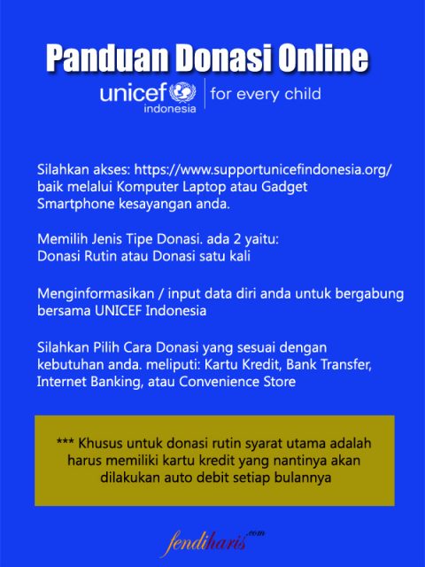 Ini 2 Cara Berhenti Donasi Unicef Indonesia | Fendi Haris